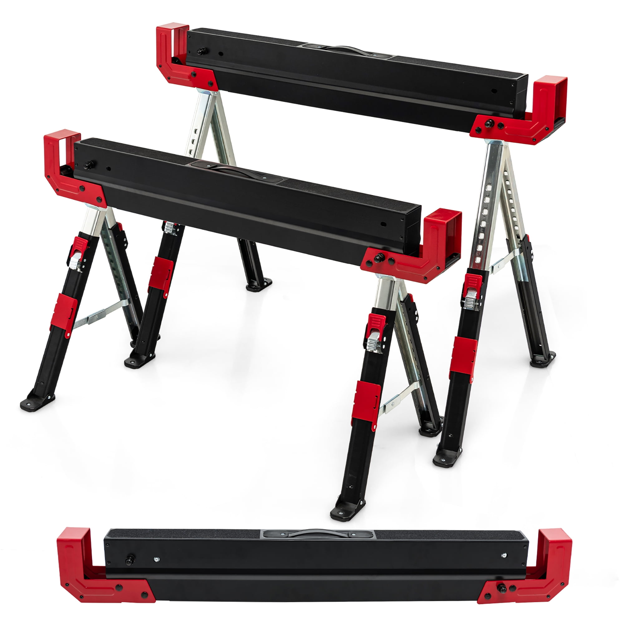 Click here for Costway Folding Sawhorse 2-Pack Heavy-Duty Adjusta... prices