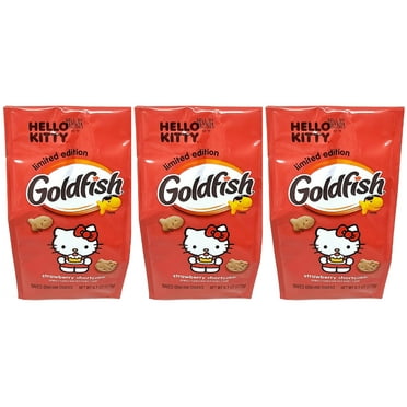 Limited Edition Goldfish Hello Kitty Strawberry Shortcake Flavored ...