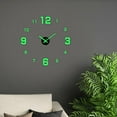 Luminous Wall Clock Stickers DIY Battery Operated Glowing Silent ...