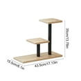 Boho Tiered Wooden Plant Stand – Small Indoor Flower Shelf for Plant ...
