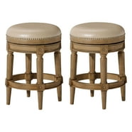 Maven Lane Adrien Counter Stool, Reclaimed Oak, Ronan Stone Vegan ...