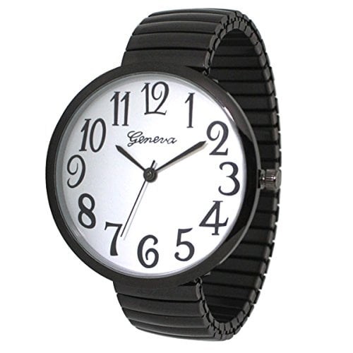 Click here for Geneva Black Super Large Face Stretch Band Easy To... prices