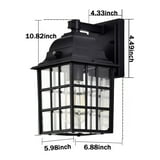 2-Pack Outdoor Dusk to Dawn Wall Lights, Waterproof, For Garage and Porch - Walmart.com