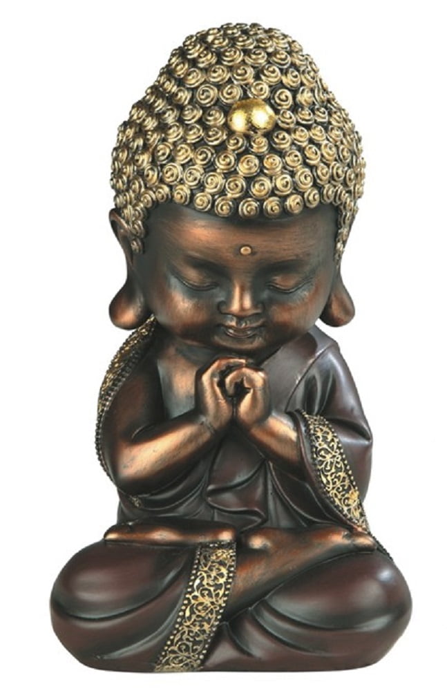 Golden Sitting Baby Buddha Figurine Religious Buddhism Collectible New ...