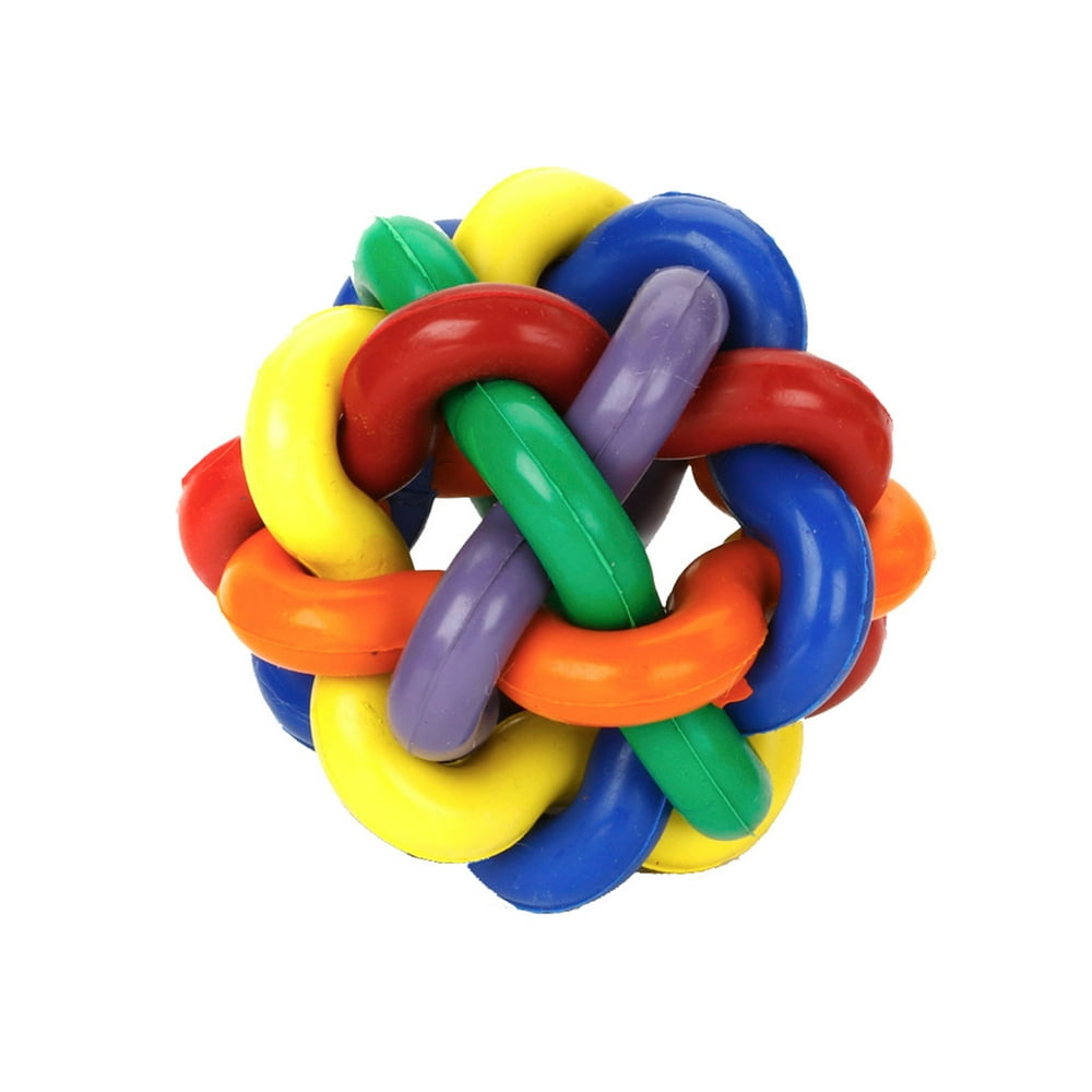 Multipet Nobbly Wobbly Rubber Interwoven Dog Toy, 3.5" - Walmart.com ...