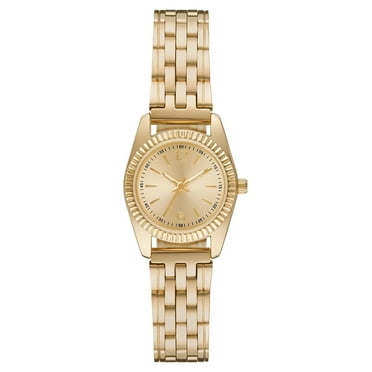 Timex Women's Premium Dress 32mm Watch – Gold-Tone Case & Dial with ...