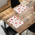 Festive Dining Placemat – Table Heat Mat | Linen Decorative Heart ...