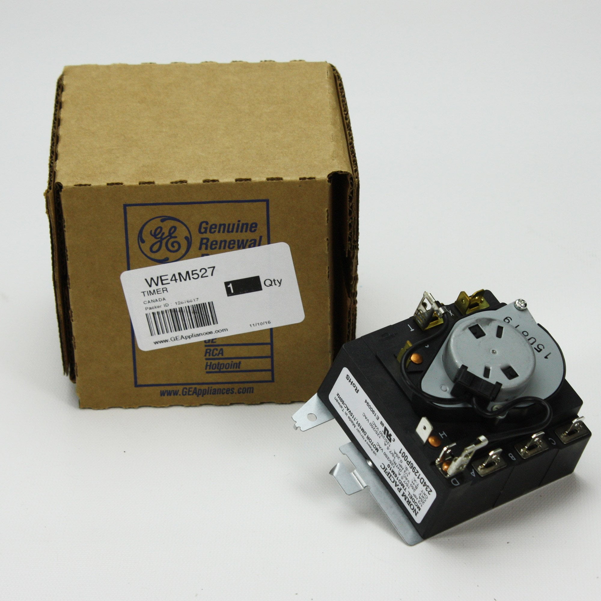 GE Dryer Timer WE4M527 - Walmart.com