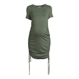 Destination Maternity Women's Ruched Bodycon Dress with Short Sleeves ...