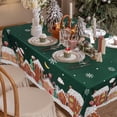 Bnejvif Christmas Tablecloth Rectangle Xmas Table Cloth for Dining ...