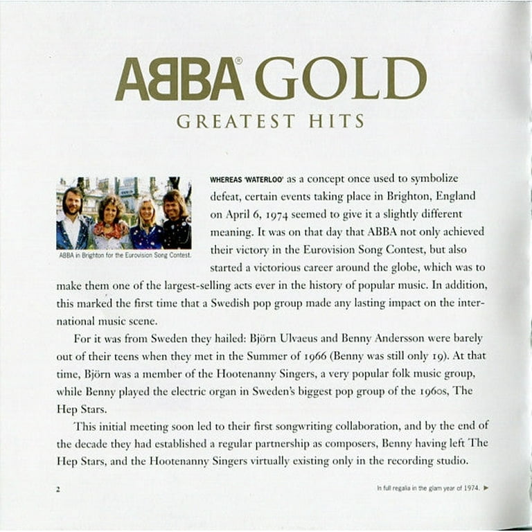 Abba Gold Album Cover