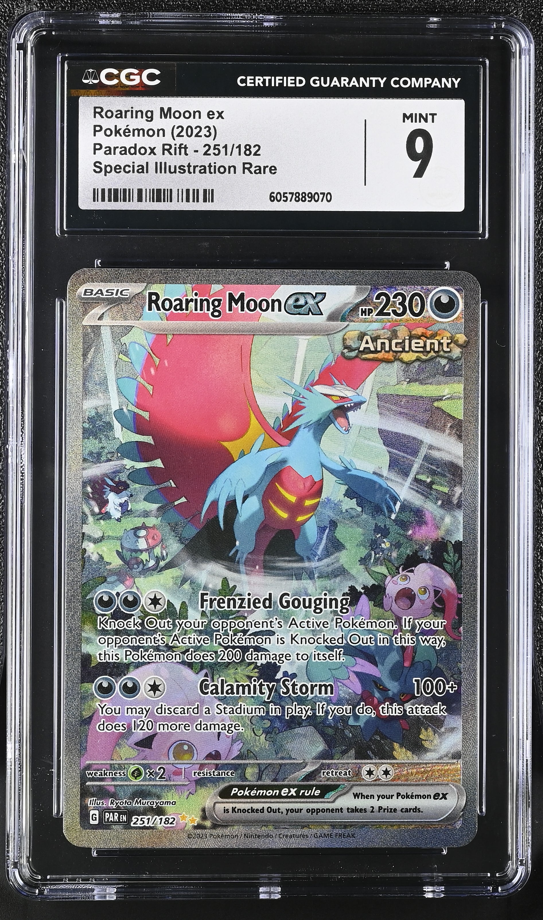 Pokemon Roaring Moon ex Paradox Rift 251/182 Special Illustration Rare ...