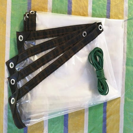 Tarpaulin with Eyelet Transparent Waterproof Clear Tarp Rainproof ...