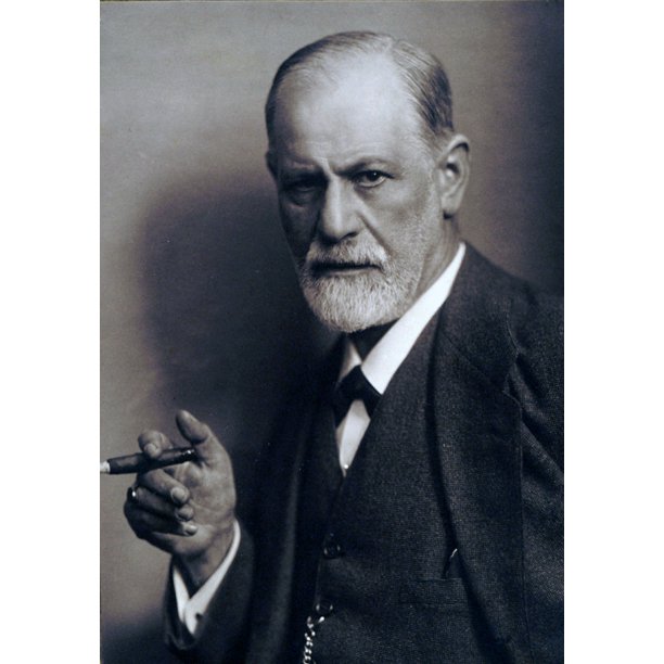 Sigmund Freud (1856-1939) Smoking Cigar In A Classic Early 1920S ...