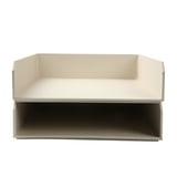 Pen+Gear 2 Piece Set Paperboard Paper Tray Desk Organizer Papyrus Beige ...