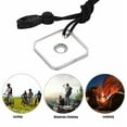 Outdoor Reflective Survival Signal Mirror With Whistle Long Distance ...