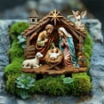 11.81inches Christmas Decorations Rustics Styles Holy Family Nativity ...