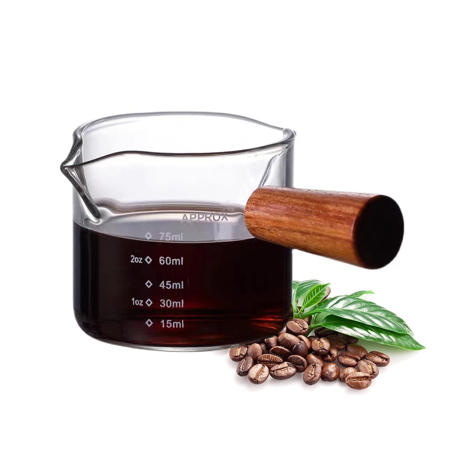 Click here for Lucoss Espresso Measuring Cup  75ml Double Spout E... prices