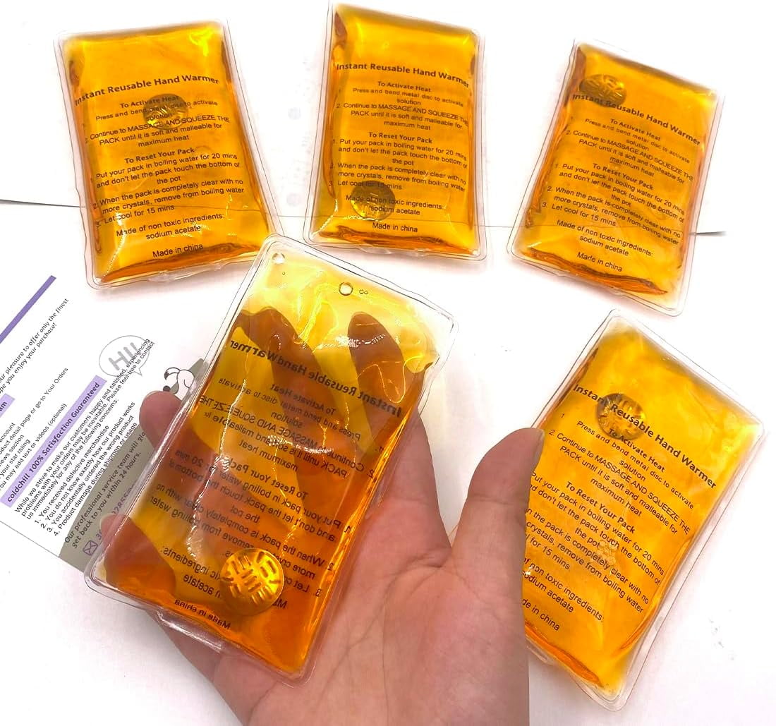 AIR-Reusable Click Instant Heat Packs, Pocket Hand Warmers, Snap It Hot ...