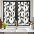 Black Leaf Arrow Window Privacy Film, Modern Abstract Minimalist ...