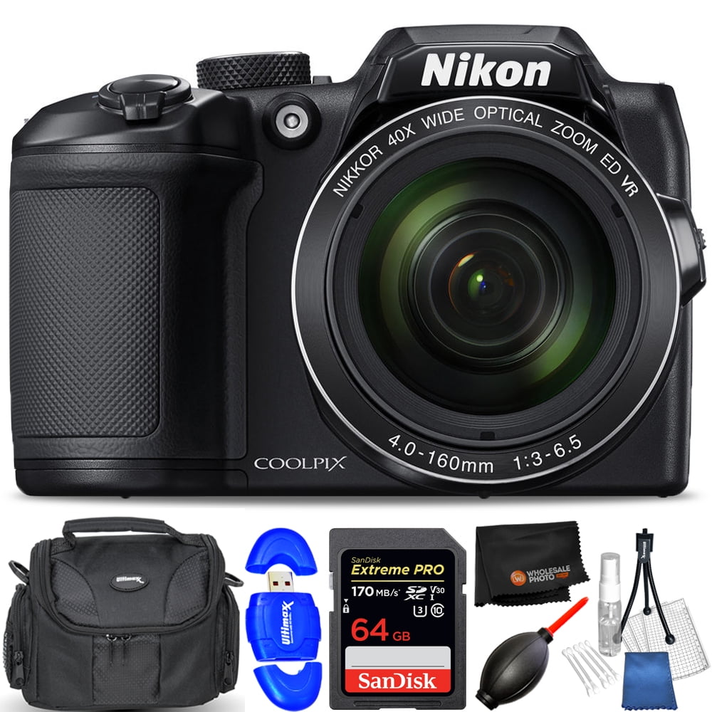 Nikon COOLPIX B500 Digital Camera (Black) - 64GB Bundle AUTHORIZED ...