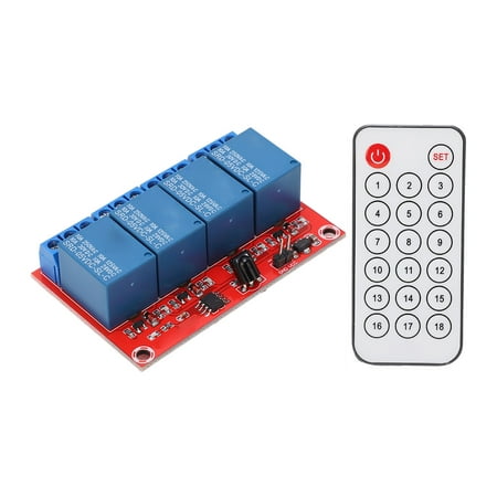 4 Channel Relay Module Kit, Efficient Multiple Buttons 4 Channel Relay ...