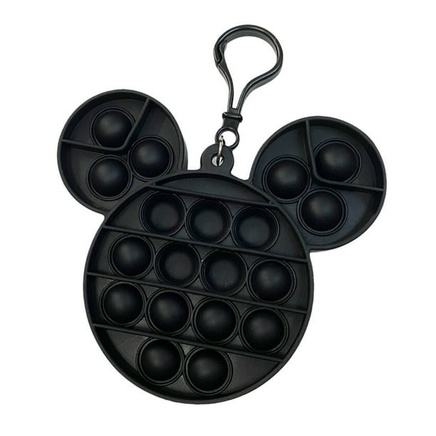 Mickey Mouse Push It Pop Sensory Fidget Toy Anxiety Relief Keychain ...