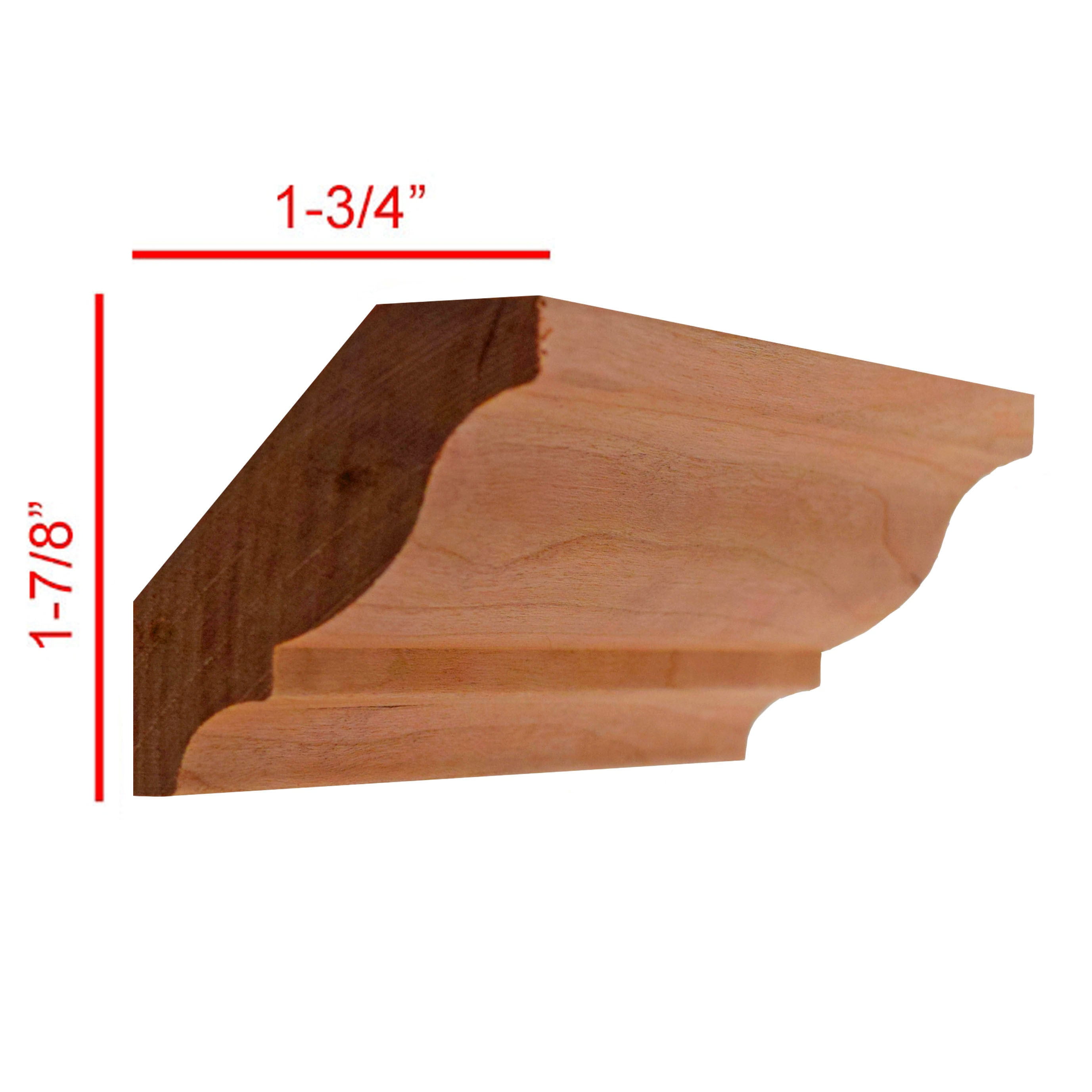 Colonial Crown Molding EWCR11, 3/4" x 2-5/8", Cherry, 95" - Walmart.com