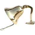 Trading Co Wall Mountable Nautical Brass Bell 4" Gold - Solid Brass ...