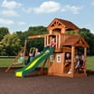 Creative Cedar Designs Timber Valley Wooden Playset with Wooden Roof ...