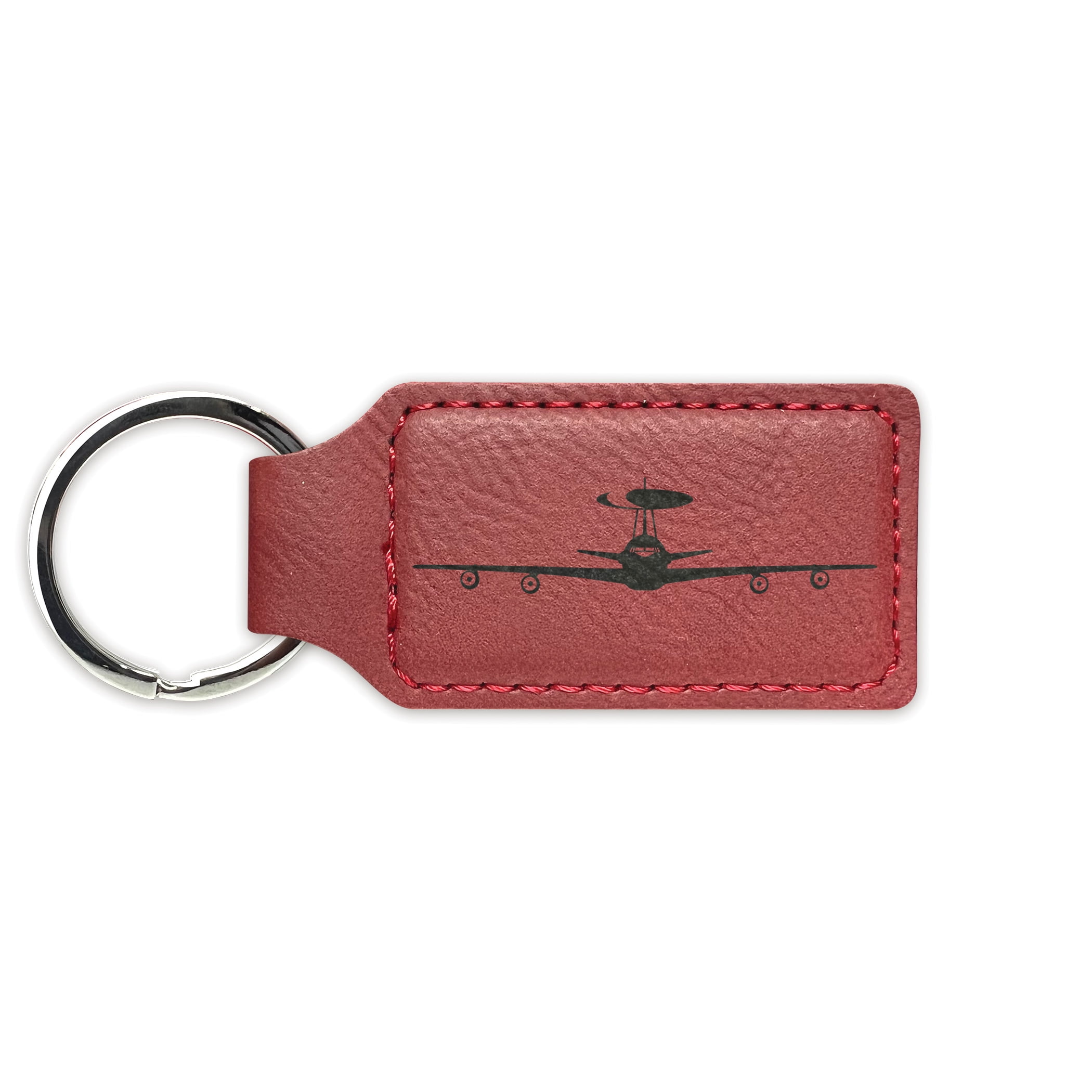 E-3 Sentry AWACS Keychain Leatherette Rectangle - Laser Engraved - Many ...