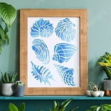 Seashell Plastic Stencil for Walls and Crafts DIY 11.7x8.3 inch ...