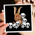 3drose, Funny Evil Bunny Rabbit Vampire Surrounded by Skulls Satire, 6 ...