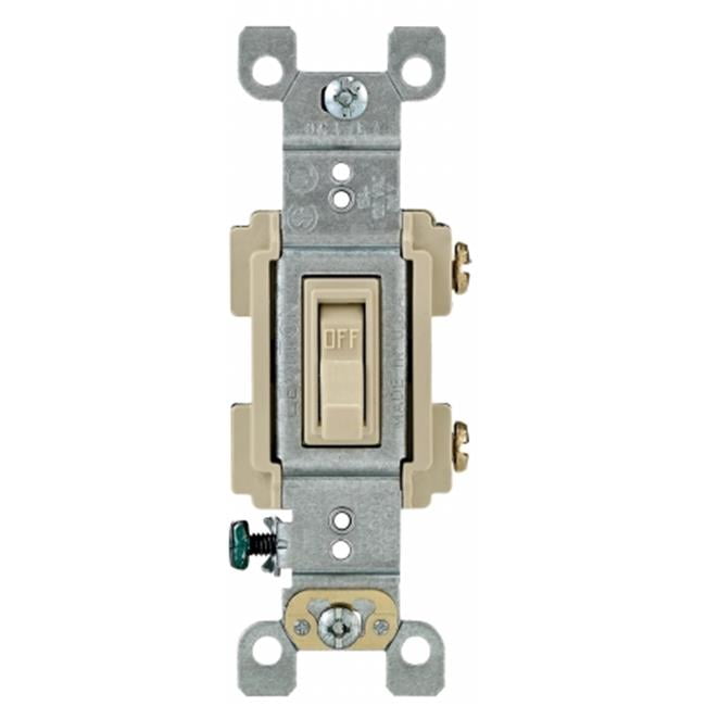Leviton Mfg 203-RS115-02I 15 Amp Ivory Single Pole Toggle Switch ...