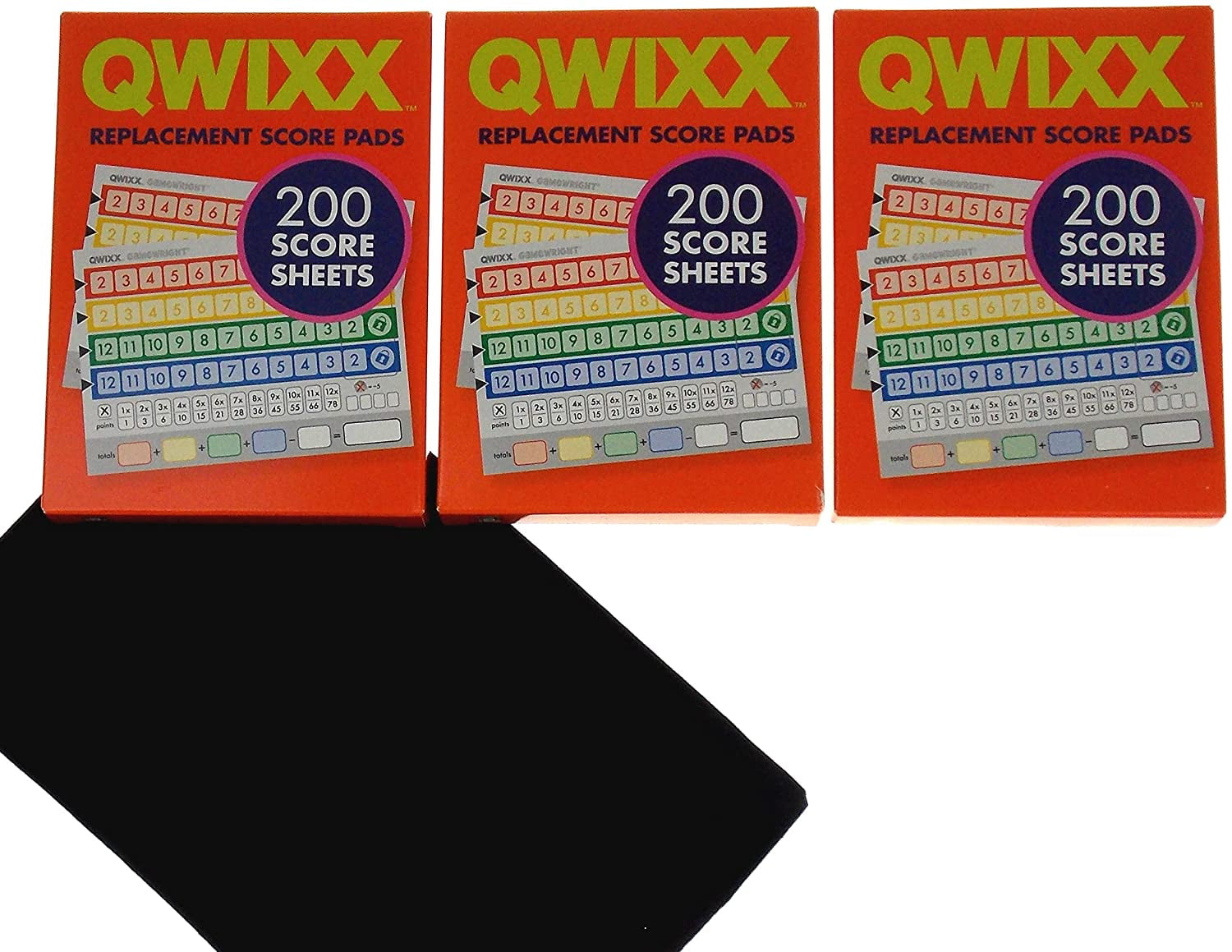 QWIXX 3 Replacement Score Pad Boxes Bundle - 600 Score Sheets (Score ...