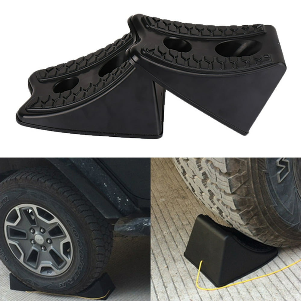 SPRING PARK 2Pcs Heavy Duty Rubber Car Vehicle Parking Wheel Stoppers ...