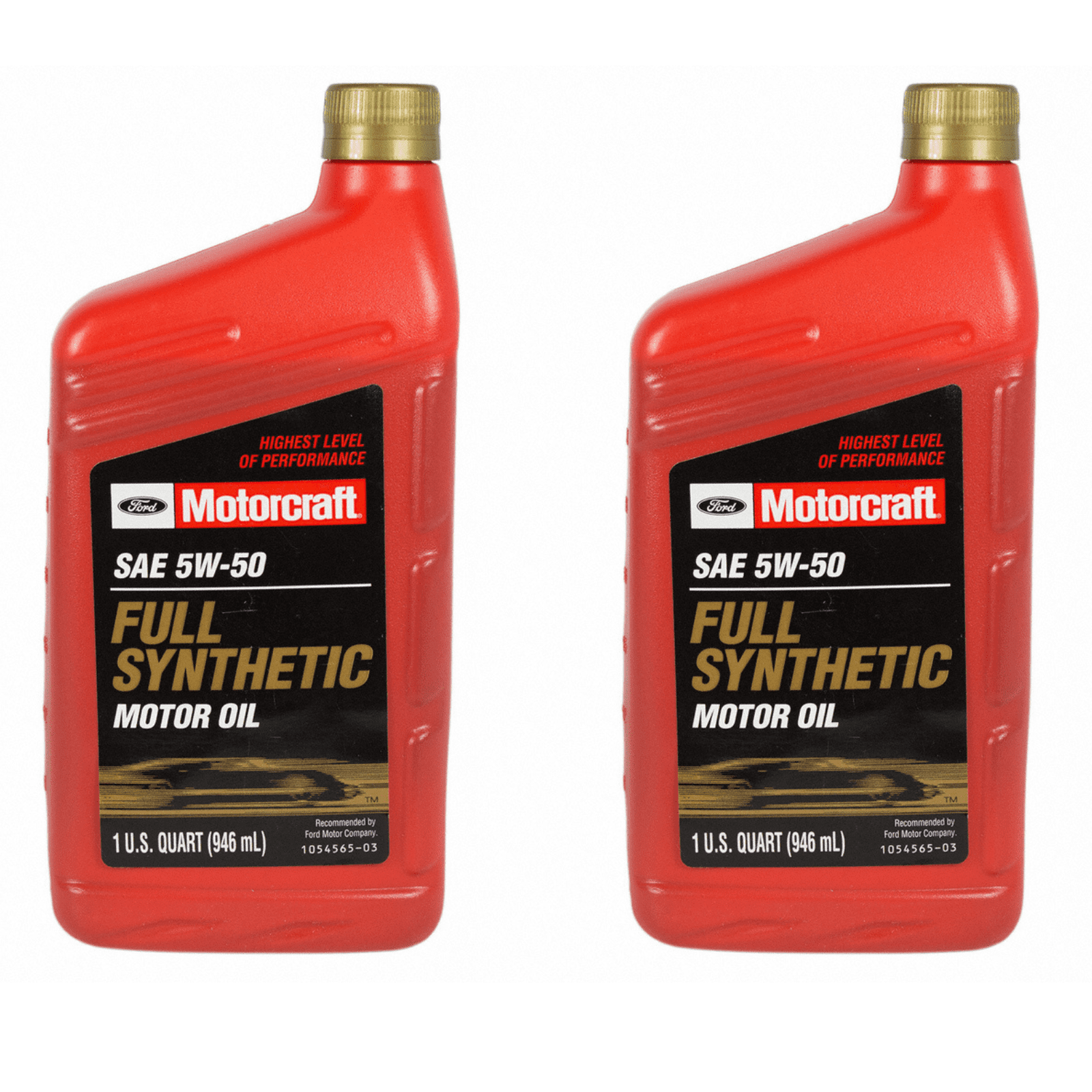 Engine Oil-Full Synthetic Motor Oil - Quart Motorcraft XO-5W50-QGT Pack ...