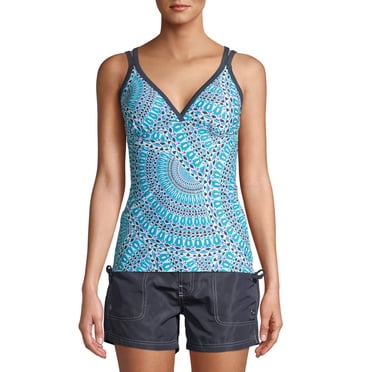 Catalina Adjustable Side Cinch Tankini Top - Walmart.com