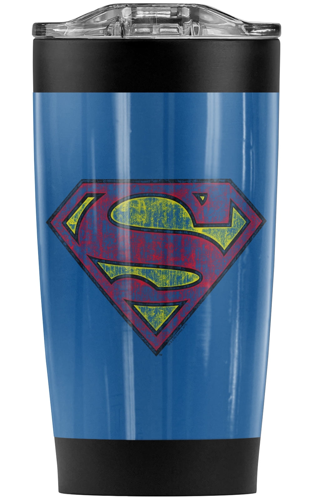 Superman Tattered Shield Stainless Steel Tumbler 20 oz Coffee Travel ...