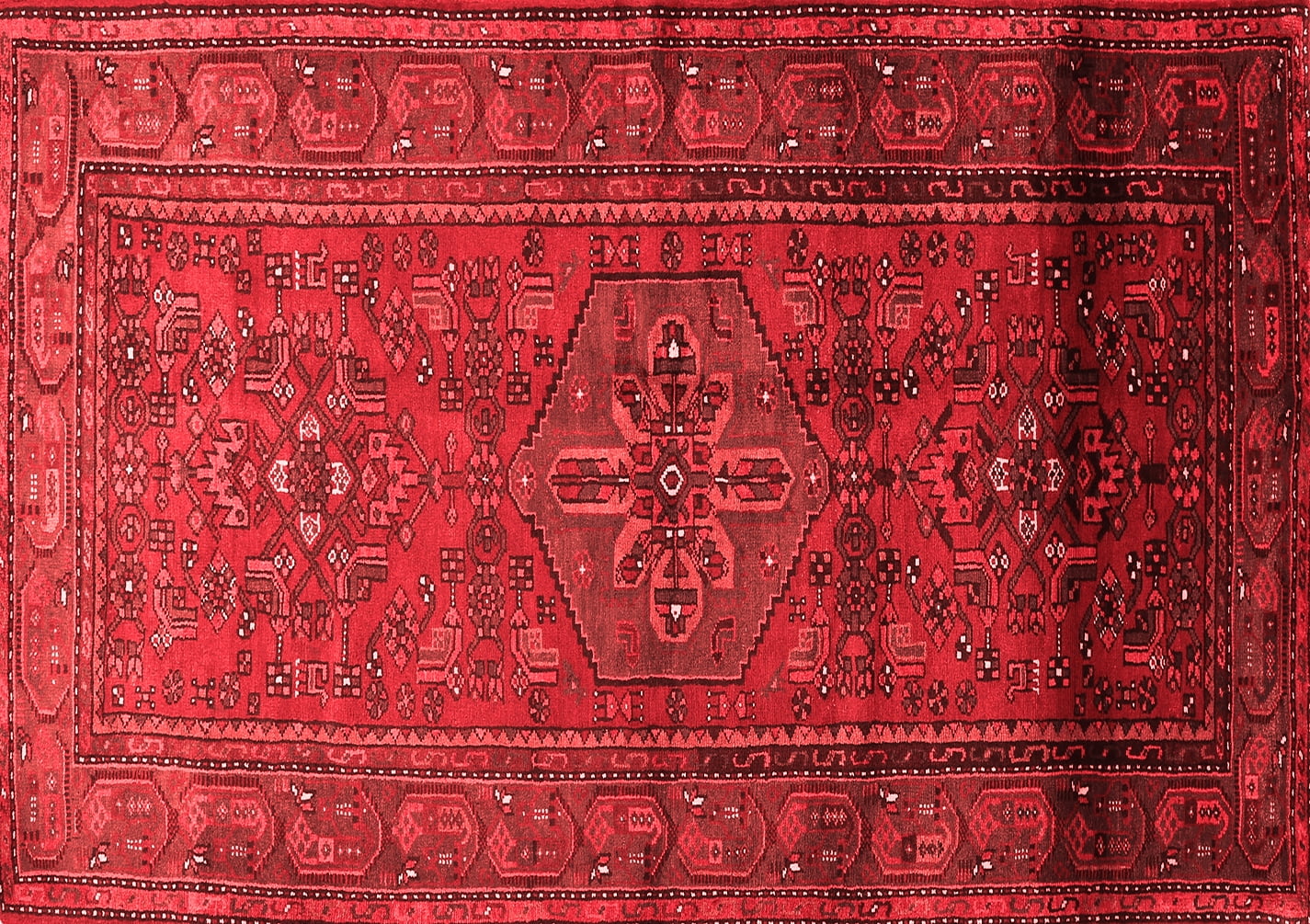 Ahgly Company Indoor Rectangle Persian Red Traditional Area Rugs, 3' x ...