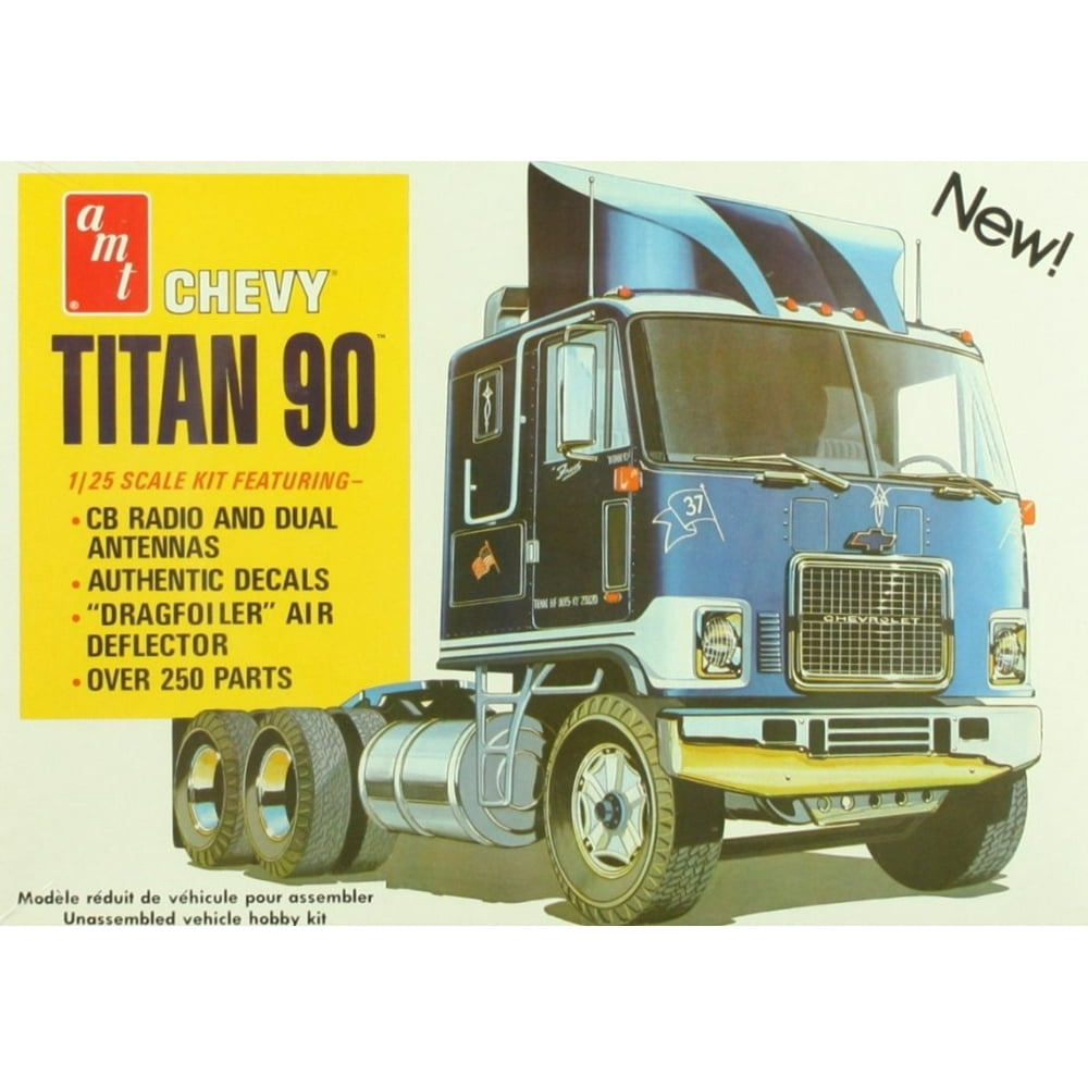 AMT 1:25 Chevy Titan 90 Truck Tractor Plastic Model Kit #603 - Walmart ...