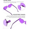 30 Pairs Heart Shaped Sunglasses for Women Trendy Transparent Heart ...