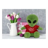 DolliBu I LOVE YOU Super Soft Alien Plush- Cute Alien Stuffed Outer ...