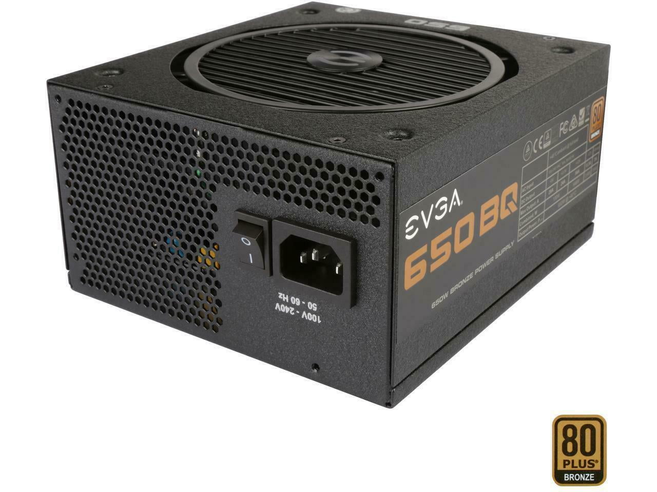 EVGA 650 BQ 110-BQ-0650-V1 80+ BRONZE 650W Semi Modular Includes FREE ...