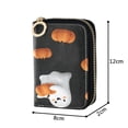 Cute Specters Holding Pumpkins Halloween Women's Credit Card Holder PU ...