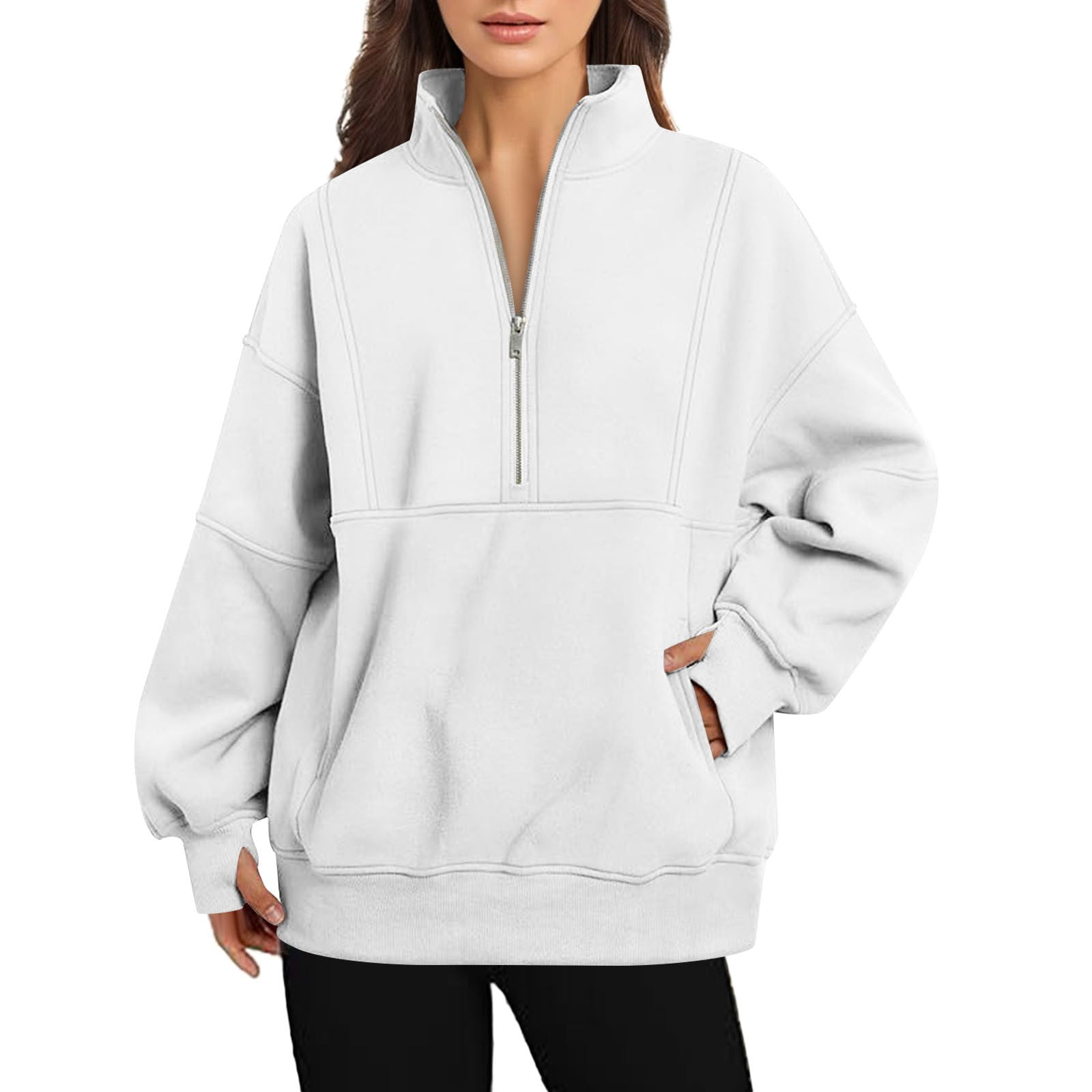 Click here for Tyuiop Womens V Neck Long Sleeve Solid Sweatshirt... prices