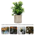 BESTYASH 1Pc Realistic Potted Plant Artificial Green Plant Faux Bonsai ...