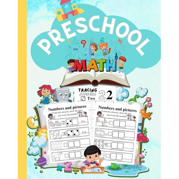 Math Activity Book For Kids : Count The Animals, Draw The Dots, and ...