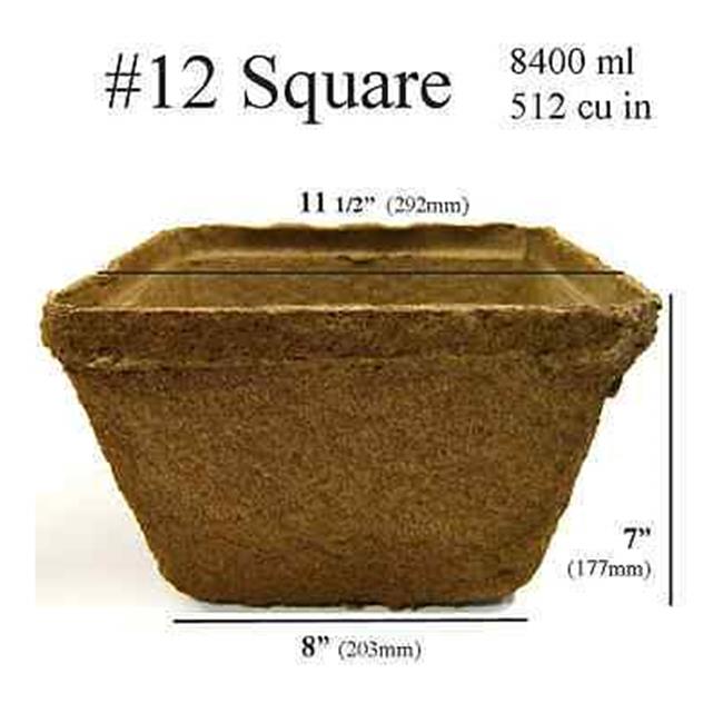 CowPots # 12 Square Pot - 2 pots - Walmart.com - Walmart.com