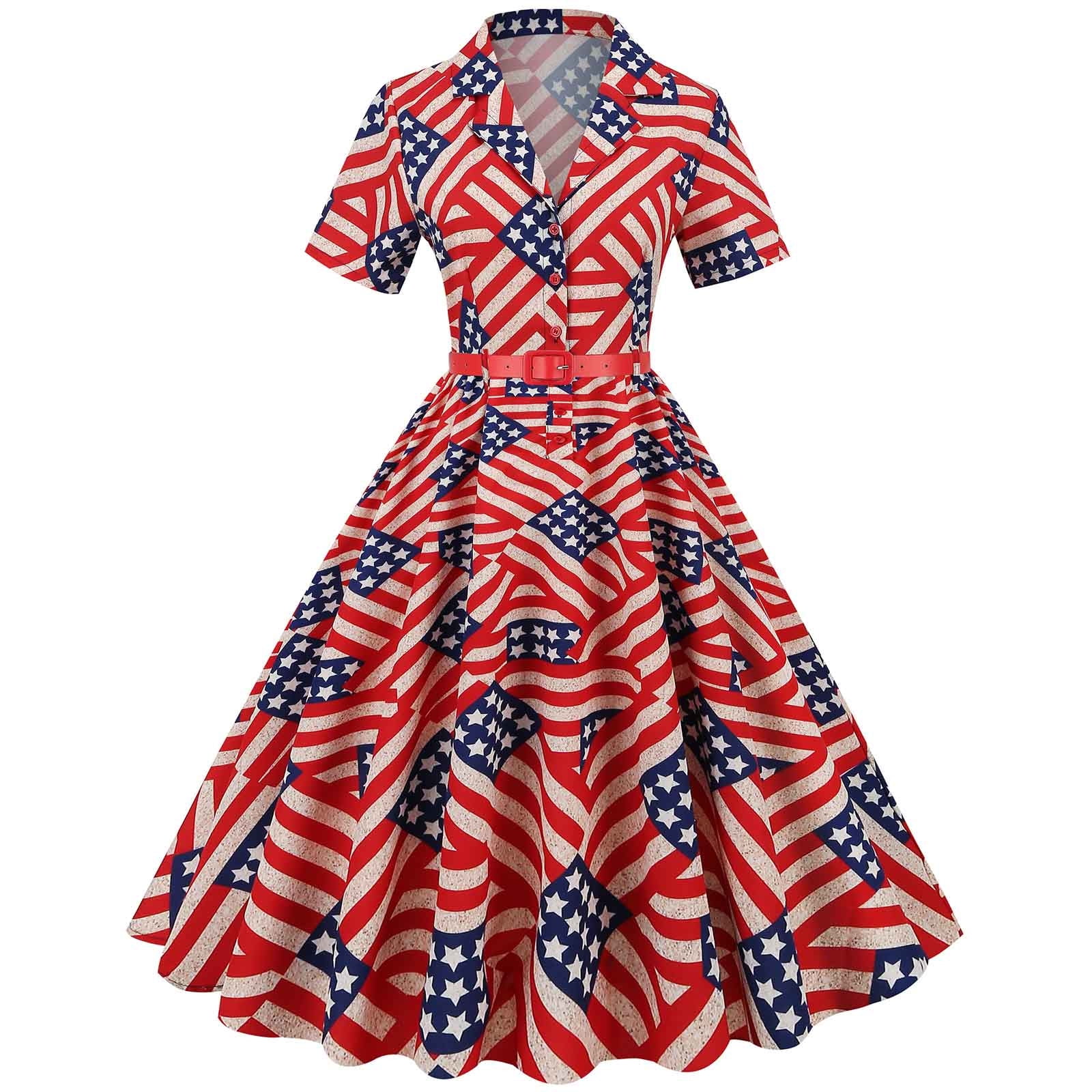 American Flag Prom Dress